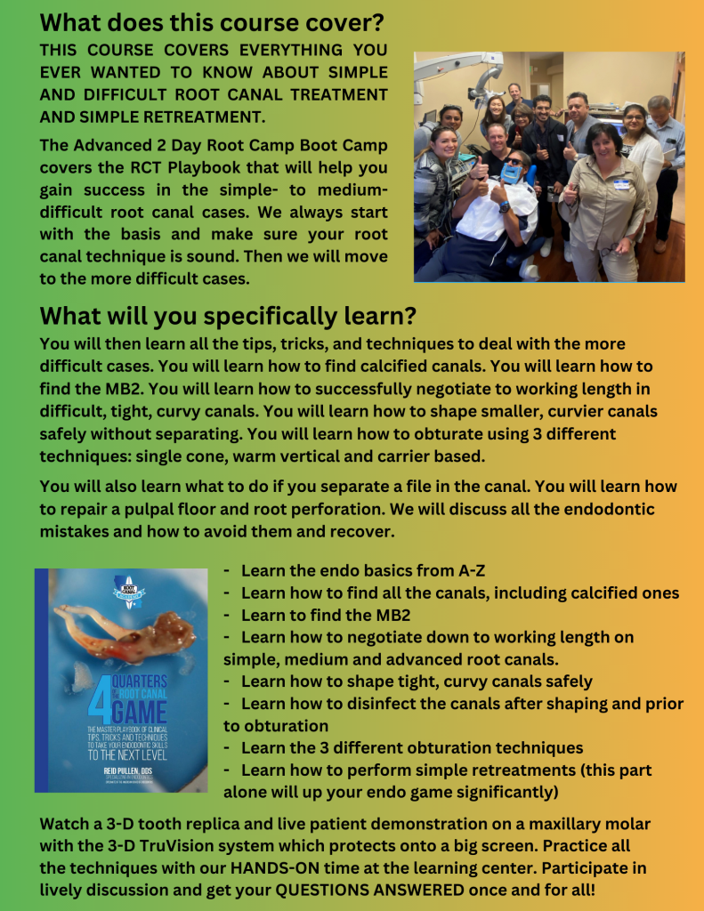 Root/Boot Camp - Root Canal Academy